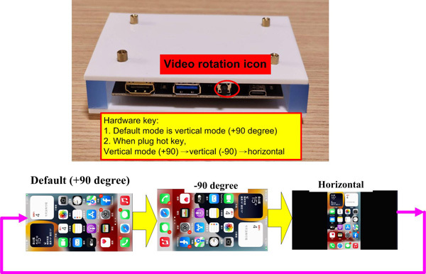 FEBON smartphone vertical full screen mirroring to TV a