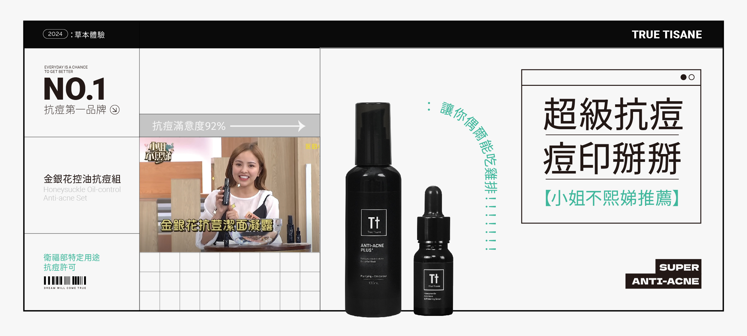 TRUE TISANE 草本體驗｜抗痘第一品牌