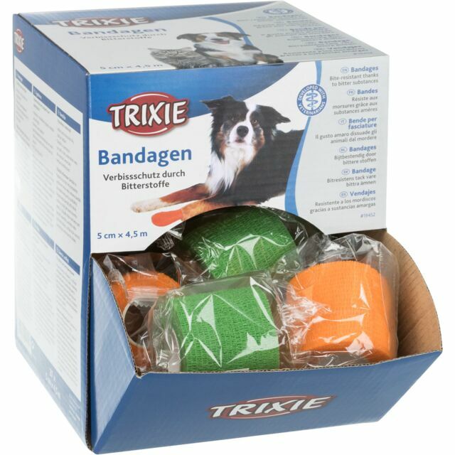 德國Trixie 寵物用 防咬彈性自黏繃帶 不黏毛髮