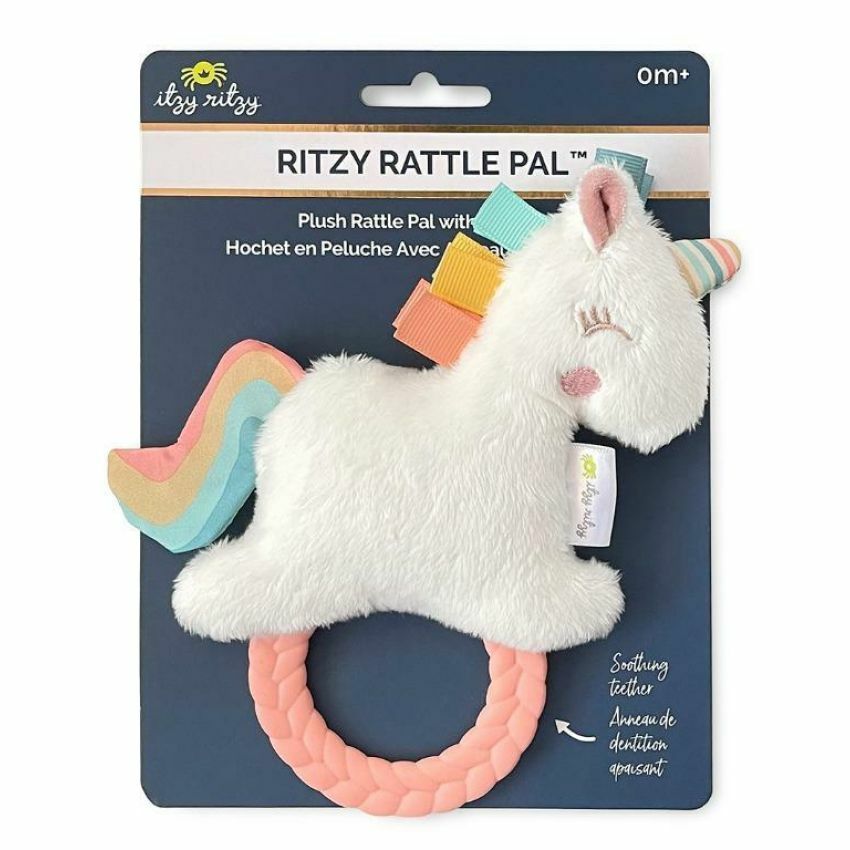 美國 Itzy Ritzy - Ritzy Rattle Pal™ 毛絨玩具+手環牙膠 (0M+)