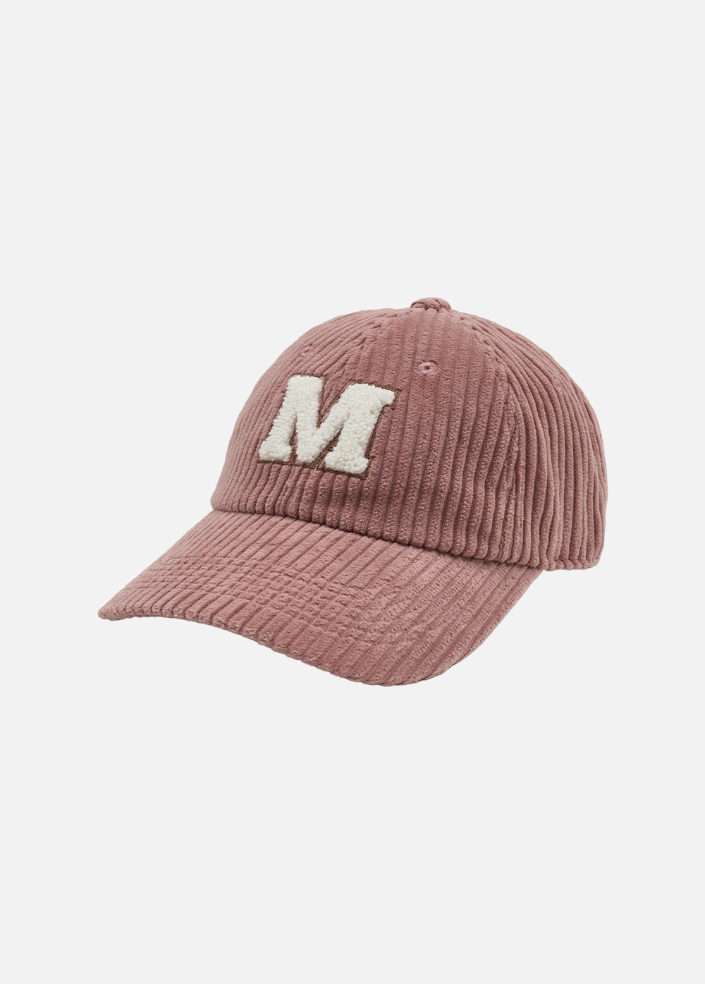 Marithe Francois Girbaud M LOGO CORDUROY CAP pink