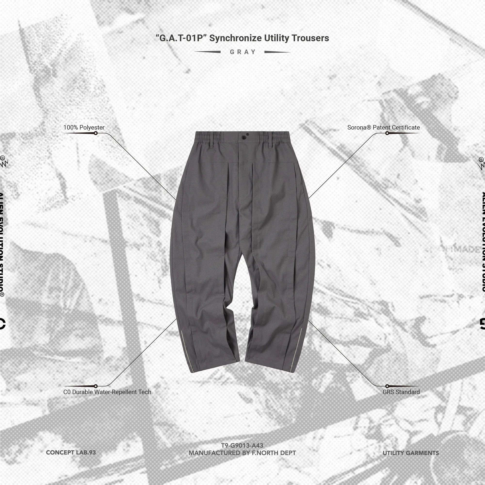 AES x GOOPiMADE “G.A.T-01P” Synchronize Utility Trouser
