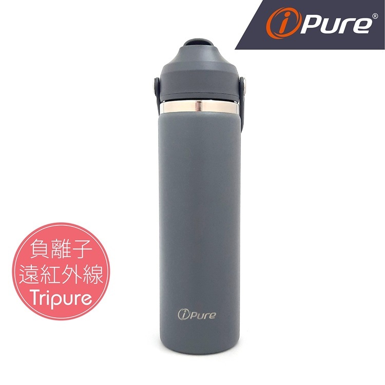 i-Pure®吸管保溫瓶(660ml)，使用專利Tripure科技材料，讓水變好喝，口感升級再加分