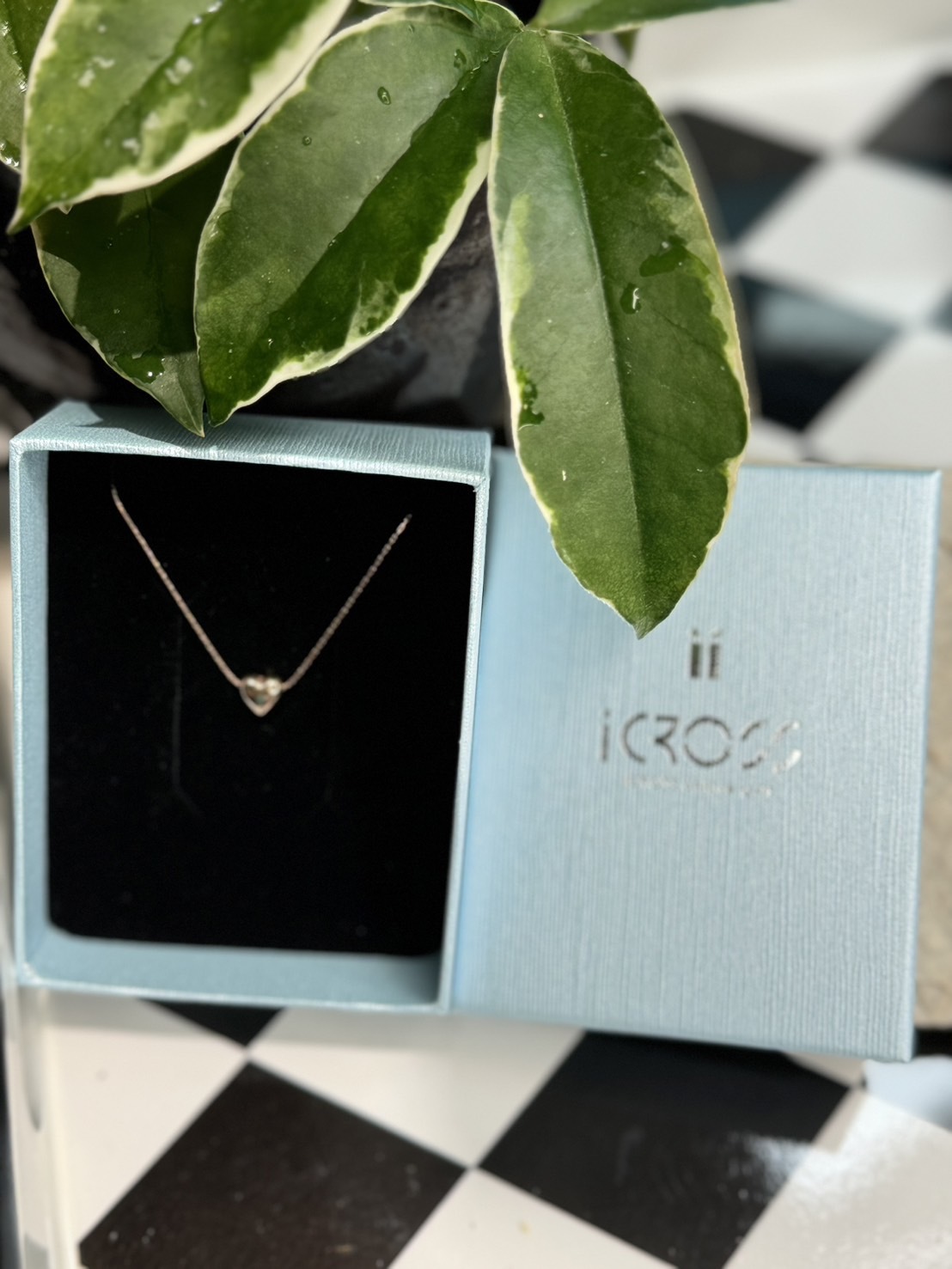 iCROSS鋼 十字項鍊【奈米心思】獻上一顆奈米心思給親愛上帝 玫瑰金色