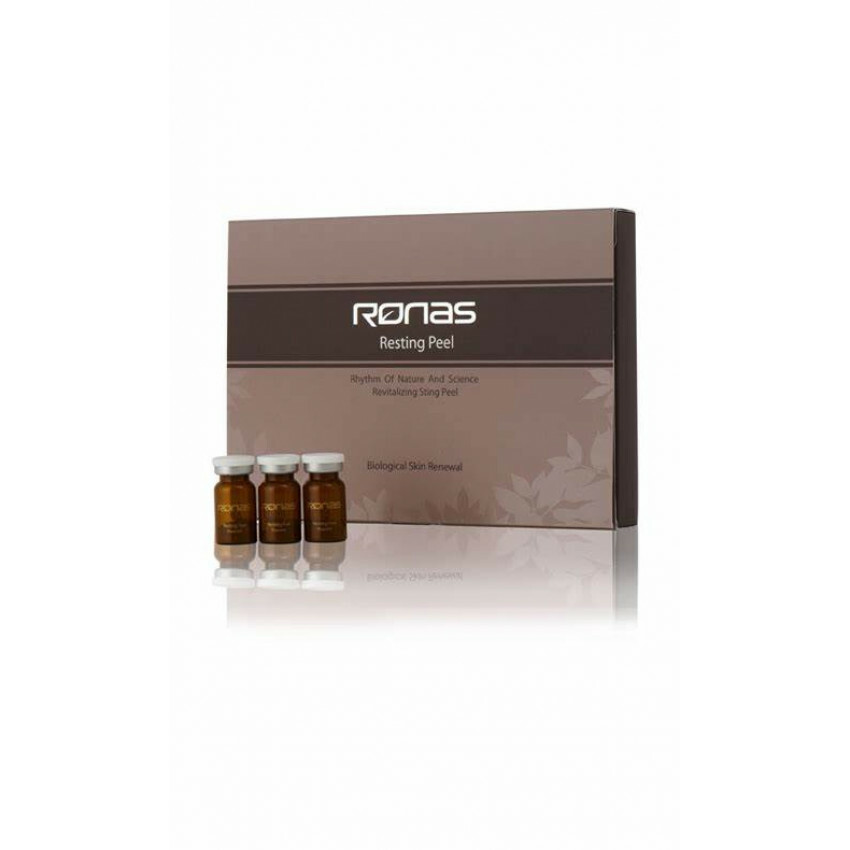 RONAS RESTING PEEL 海藻矽針1.3g*10支+修復液200ml