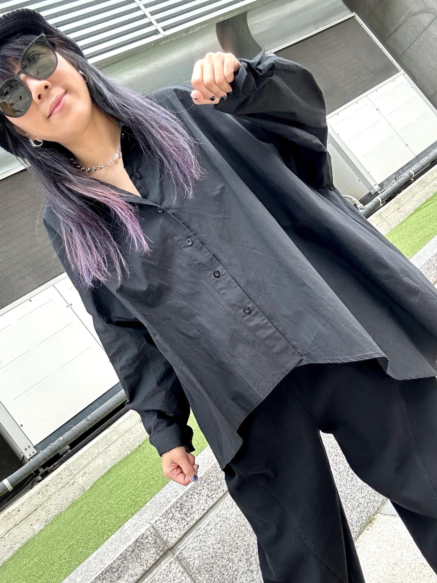 [ BoBo Smile ] BSK42 BLACK SHIRT