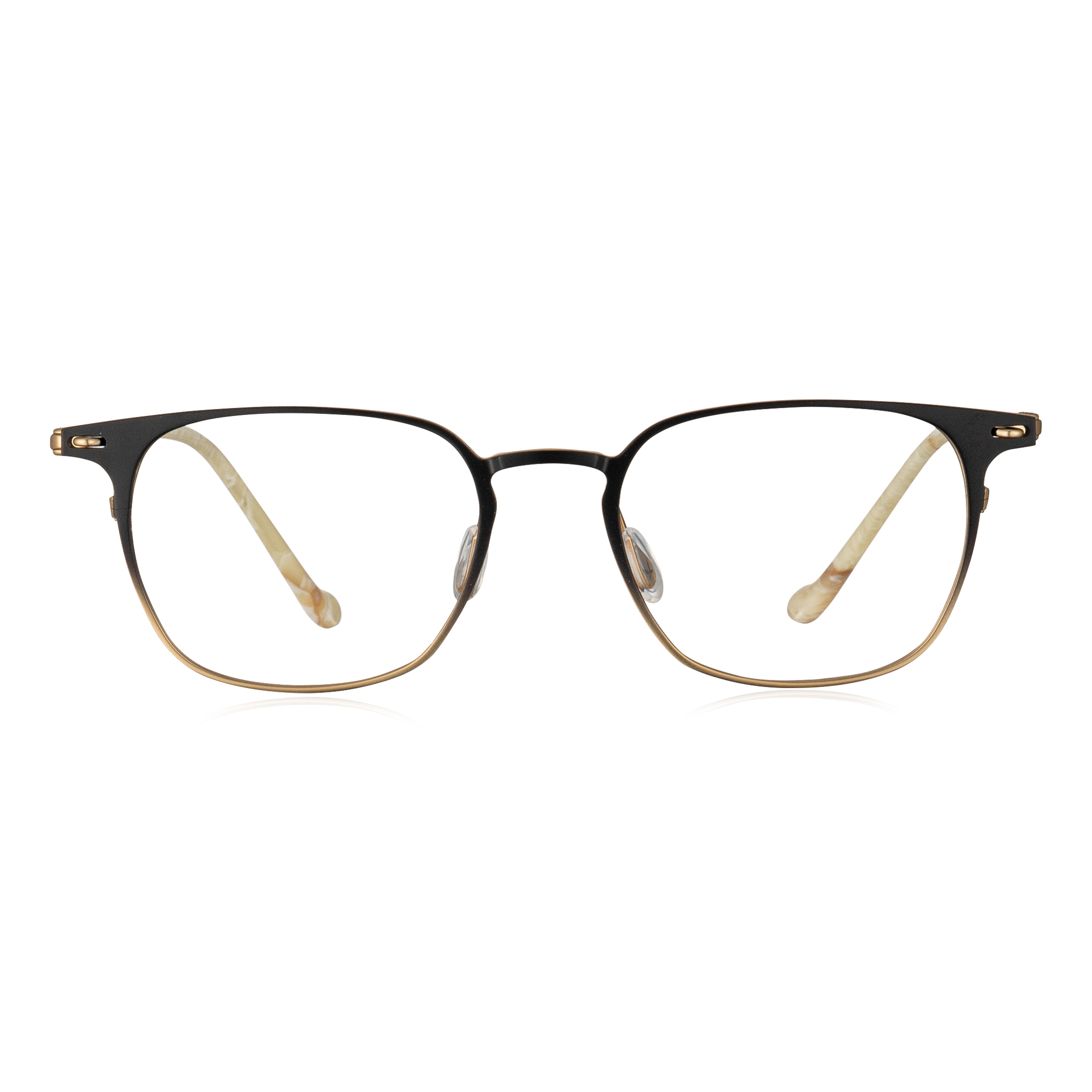 鈦金屬輕量2-TONE 紳士方框-兩色可選|BIS IN DEI 膠囊眼鏡