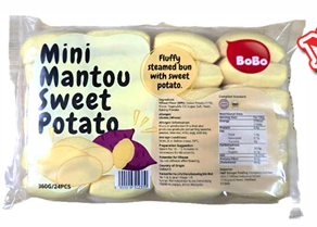 Mini Mantou Sweet Potato - 迷你紫薯味馒头 360g