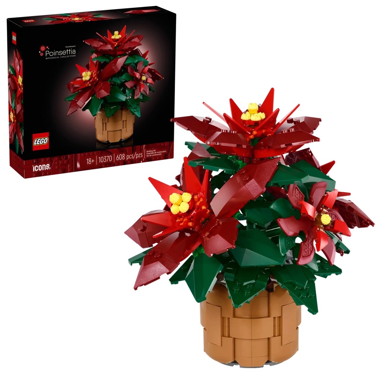 LEGO 10370 聖誕紅 Poinsettia LEGO® Icons系列