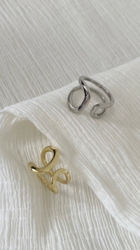 S925 round open ring | none tw
