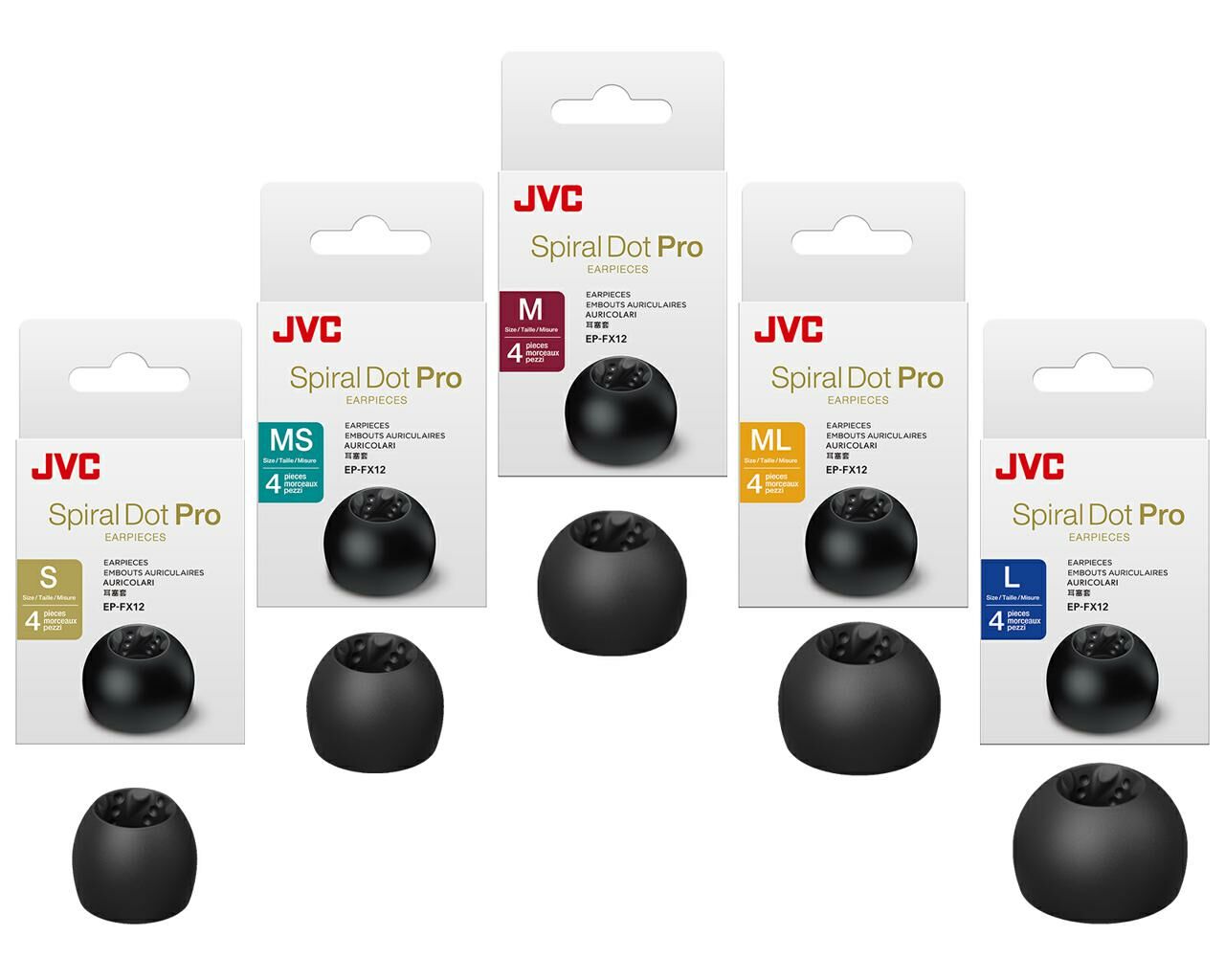 JVC Spiral Dot Pro EP-FX12 耳膠