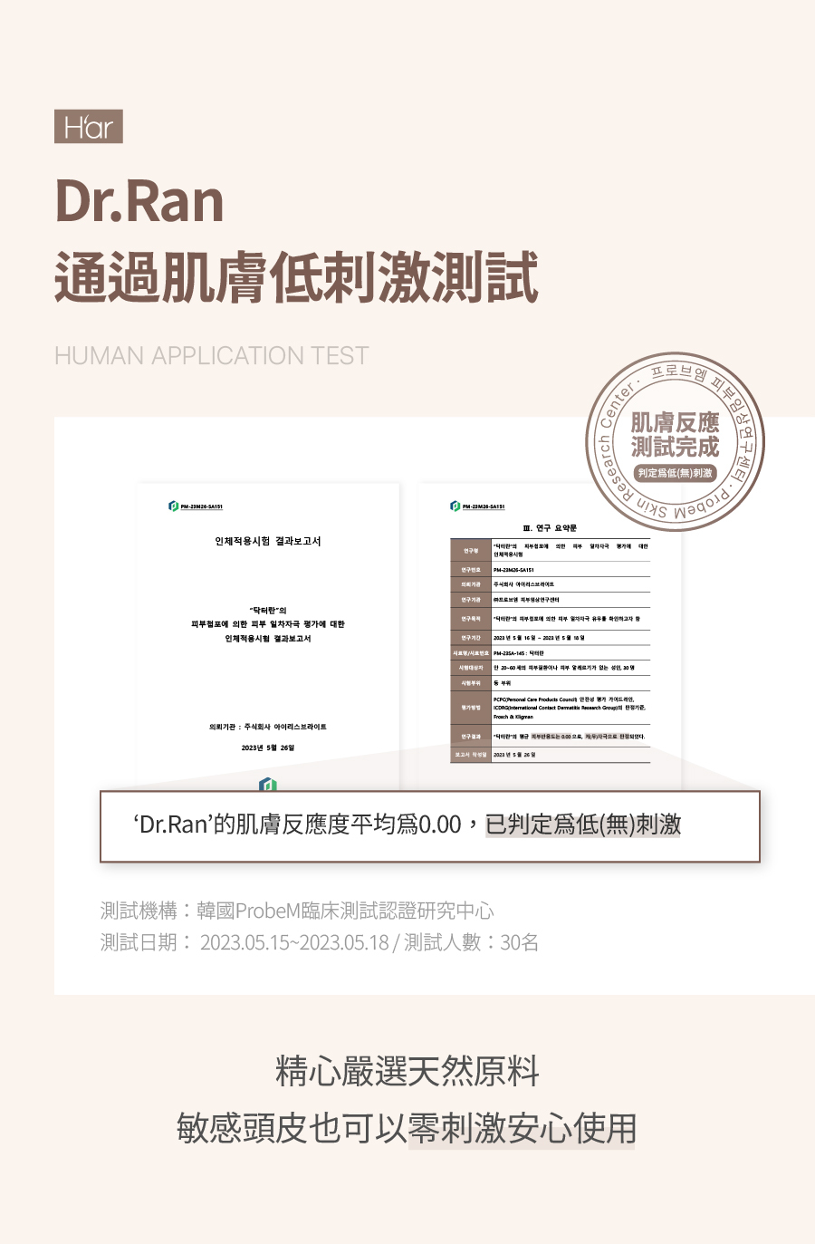 H'ar Dr. Ran 雞蛋洗髮精