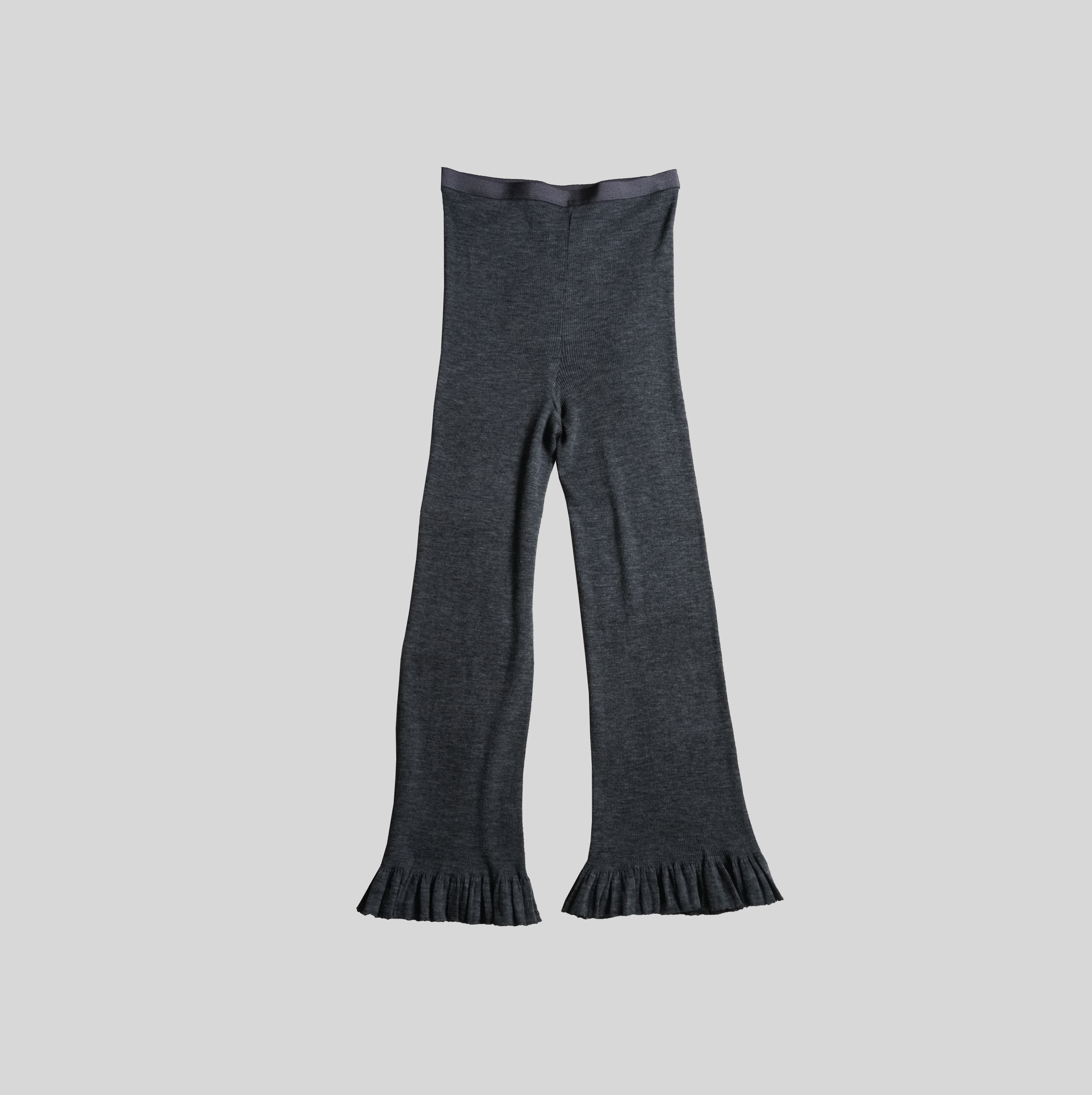 BABACO - Fine Wool Ribbed Pants