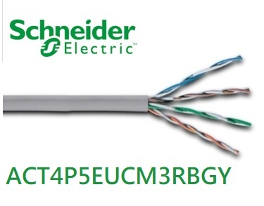 Schneider Actassi, copper cable, category 5e, 4 pair, U