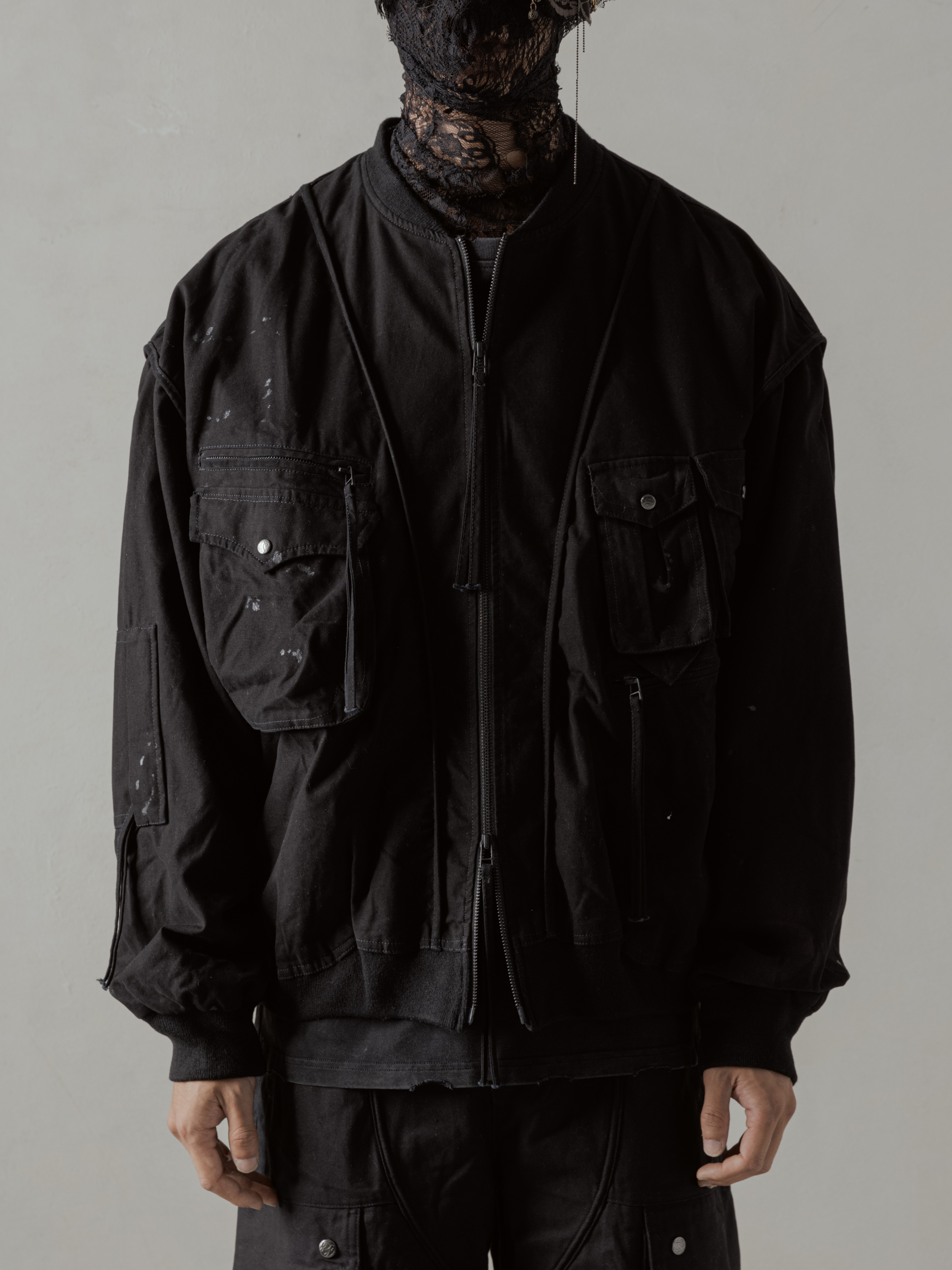 Professor.E - 24FW｜Parachute Cargo Bomber (Black)