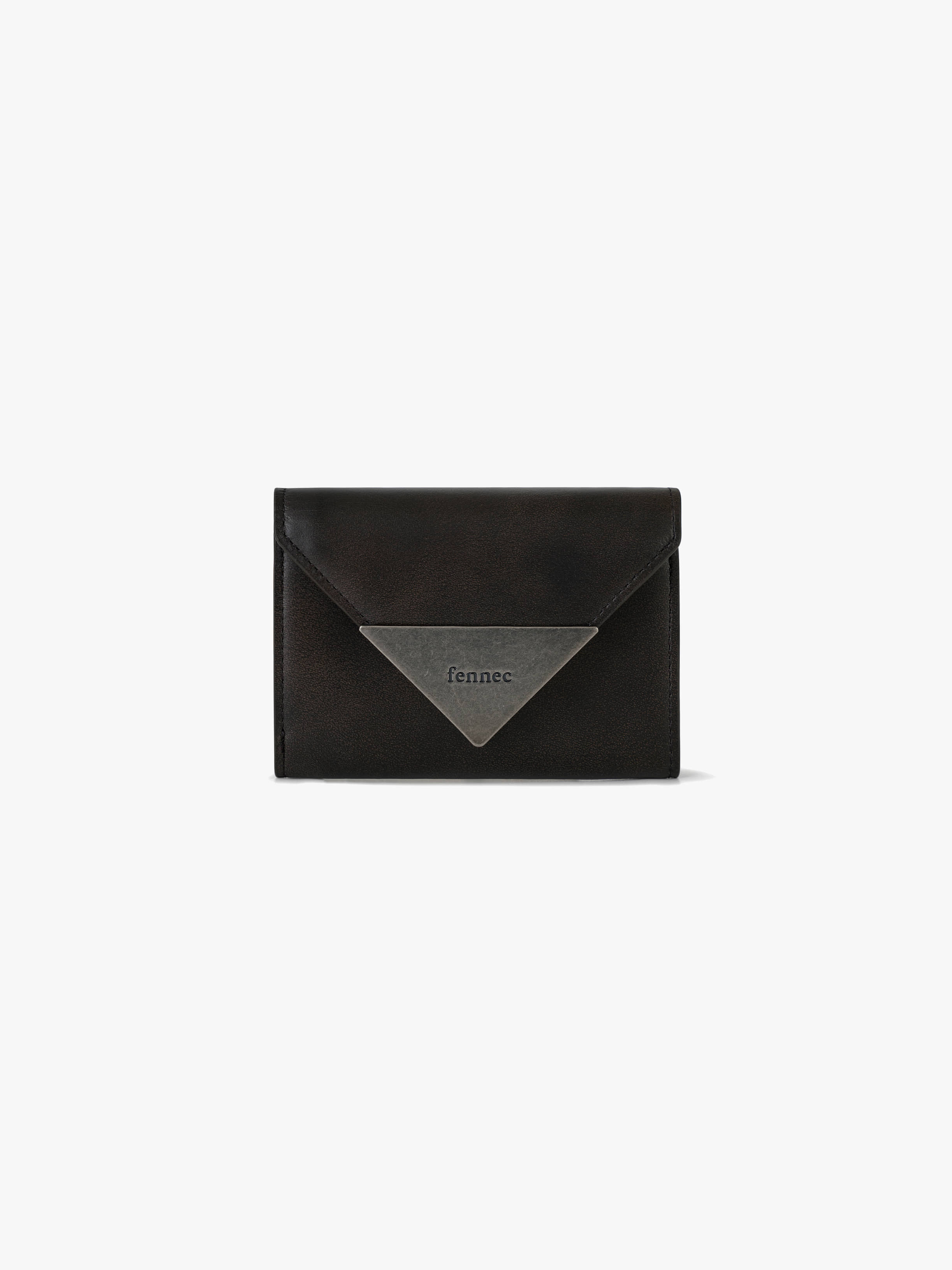 fennec - MATT TRIANGLE WALLET (BROWN)