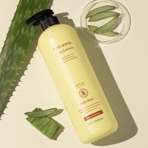 【快速出貨】韓國 AVCA 柑橘檸檬 清新香氣 沐浴露（1000ml）