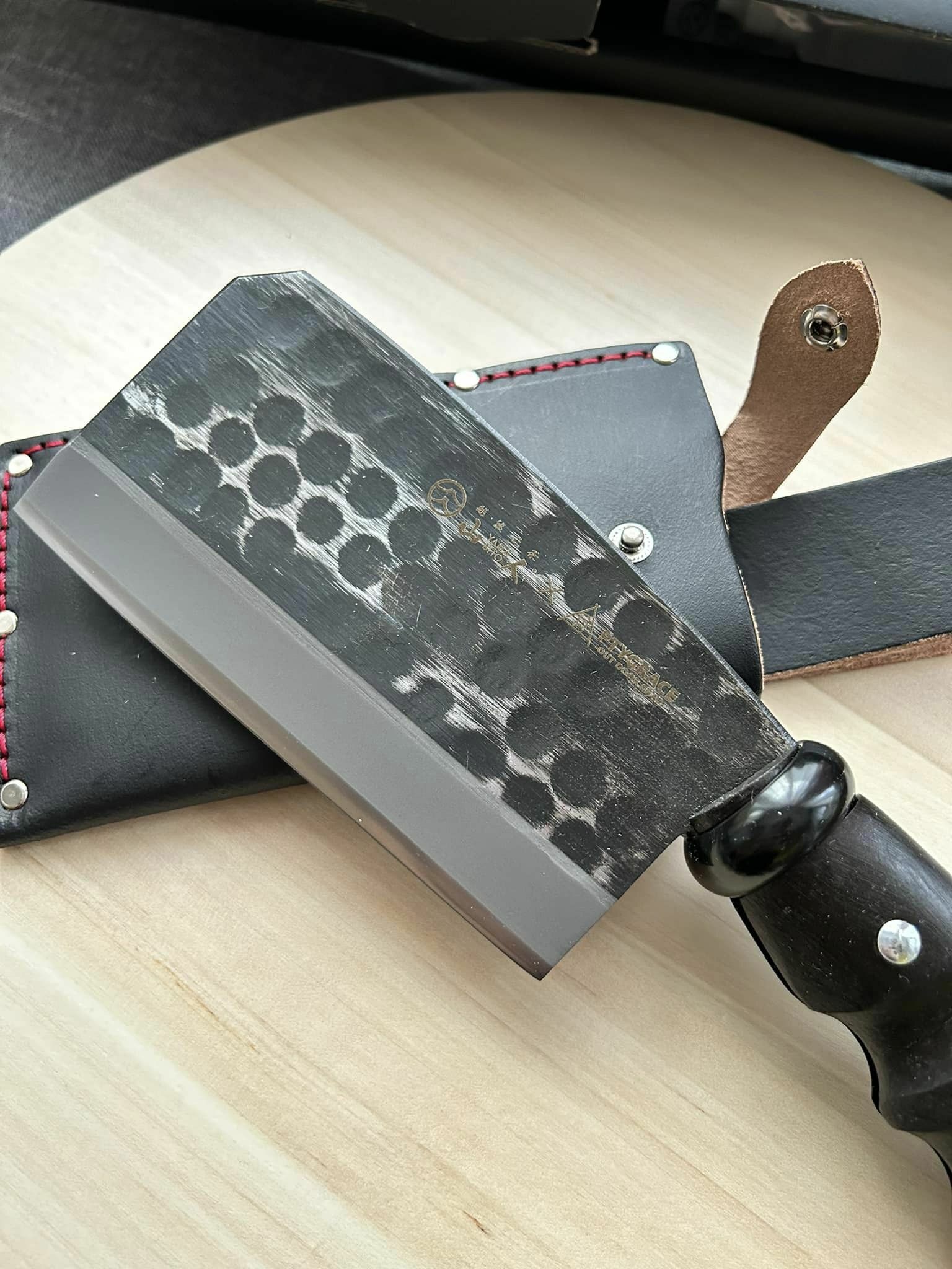 山人 X PTYGRACE OUTDOOR GEAR聯名 槌目小柴刀 135mm 附鋼材 附防鏽油