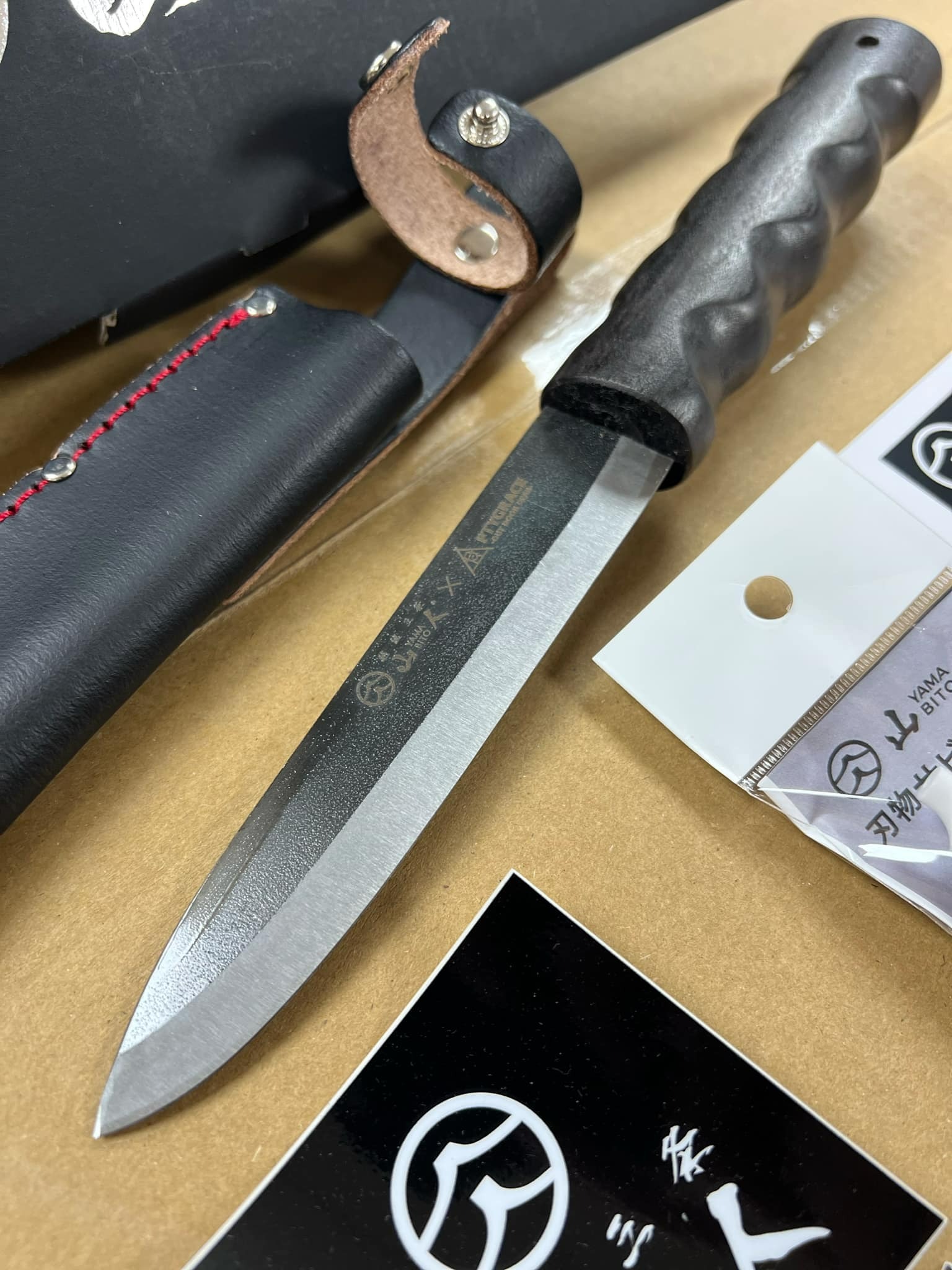 山人 X PTYGRACE OUTDOOR GEAR聯名 多用途露營刀 135mm 附鋼和防銹油