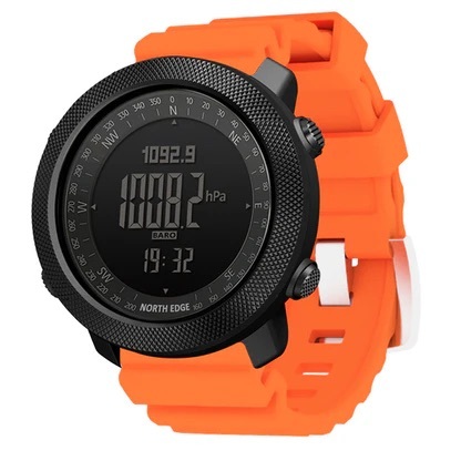North Edge Apache / Black Silicone Strap Multifunctiona