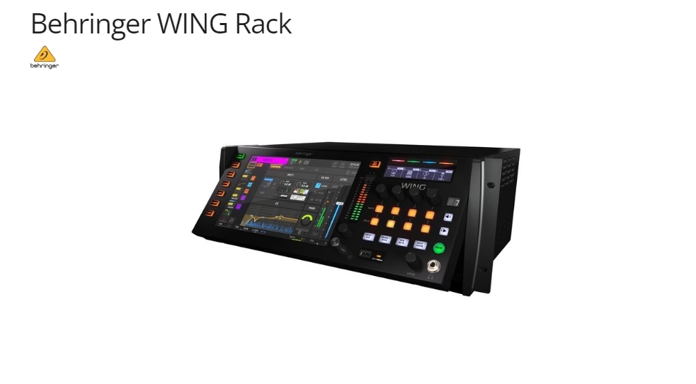 Behringer wing rack Rackmount 48 Channel digital audio