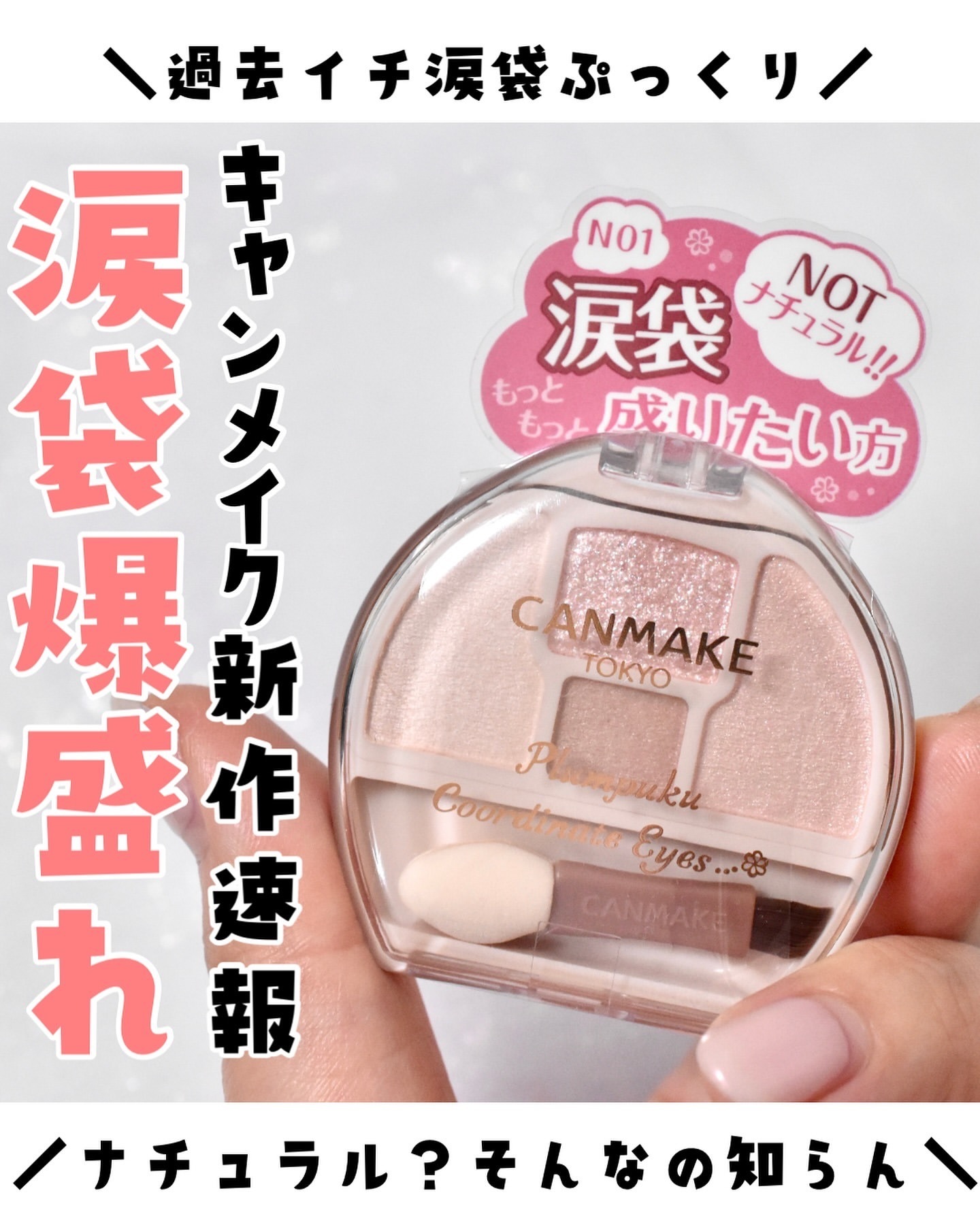 日本Canmake Plumpuku Coordinate Eyes 臥蠶眼影盤NEO - N01號色