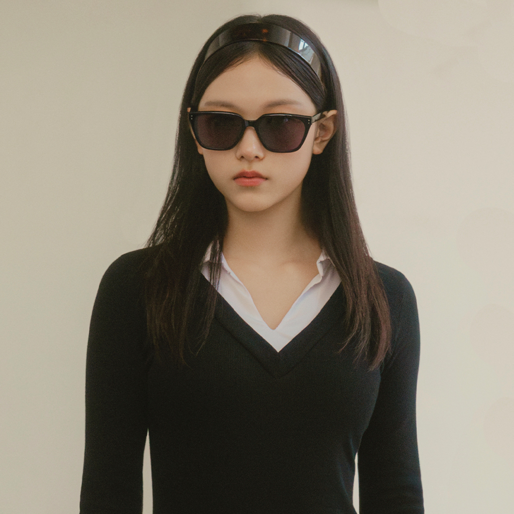 CARIN太陽眼鏡-RAY S C1_黑 深灰鏡片 #NewJeans同款-韓國眼鏡品牌