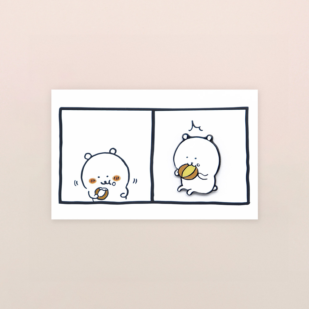 Damgome！金屬襟章 麵包