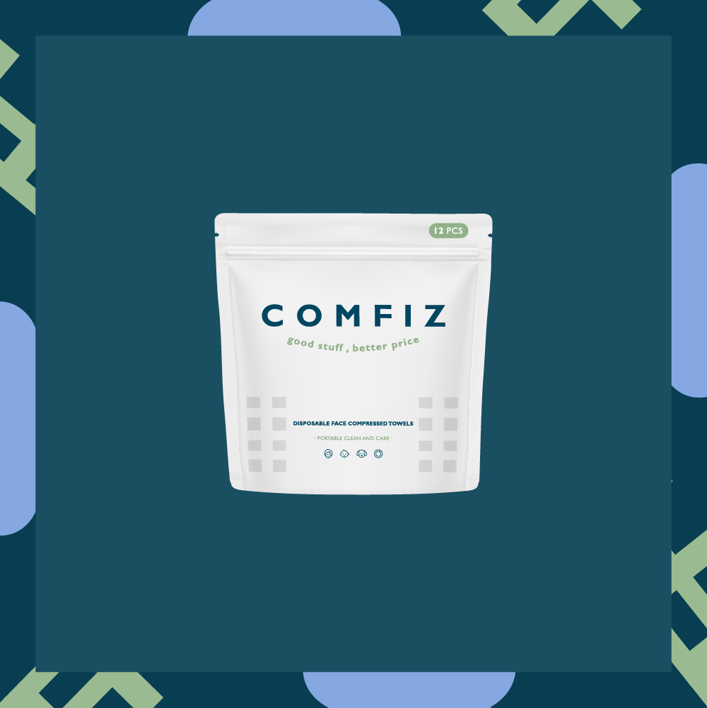 COMFZ康菲 旅行用壓縮洗臉巾(12顆裝)
