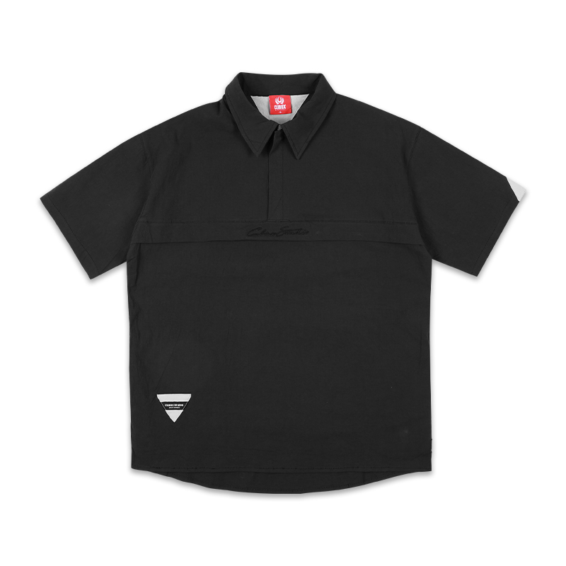 Betrayer Half Zip Tee - Black