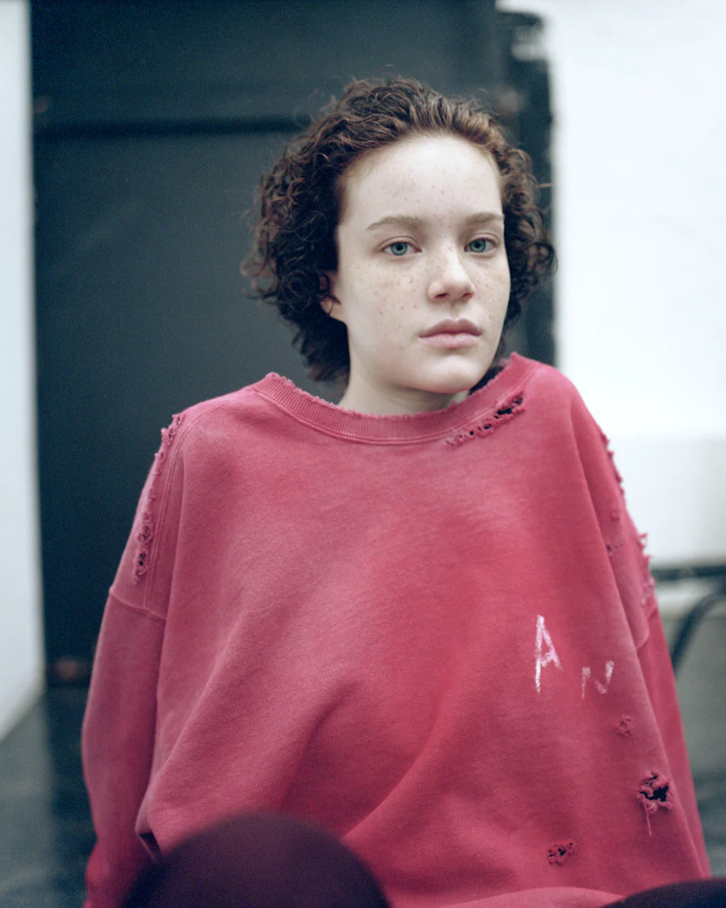 ANCELLM - CRASH UNEVEN OVER SWEAT SHIRT / 2COLORS ANCELLM - CRASH UNEVEN OVER SWEAT SHIRT / 2COLORS