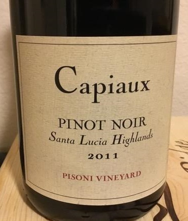 Capiaux Cellars Pisoni Vineyard Pinot Noir 2011