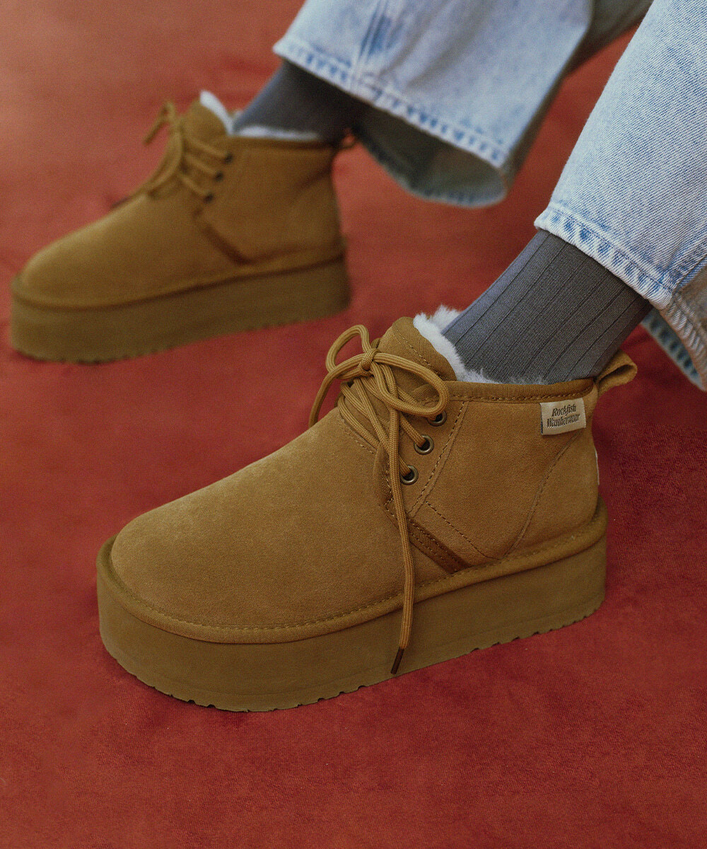 【Rockfish Weatherwear】Original Maxi Flatform Laceup Boo