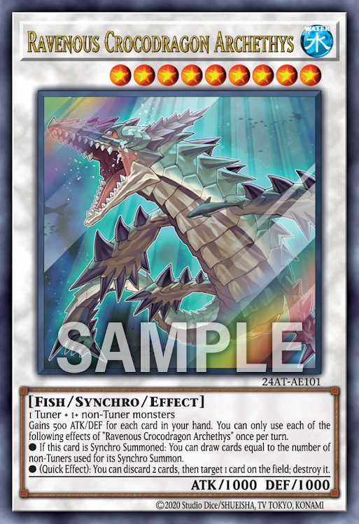 24AT-AE101 (UR)Ravenous Crocodragon Archethys