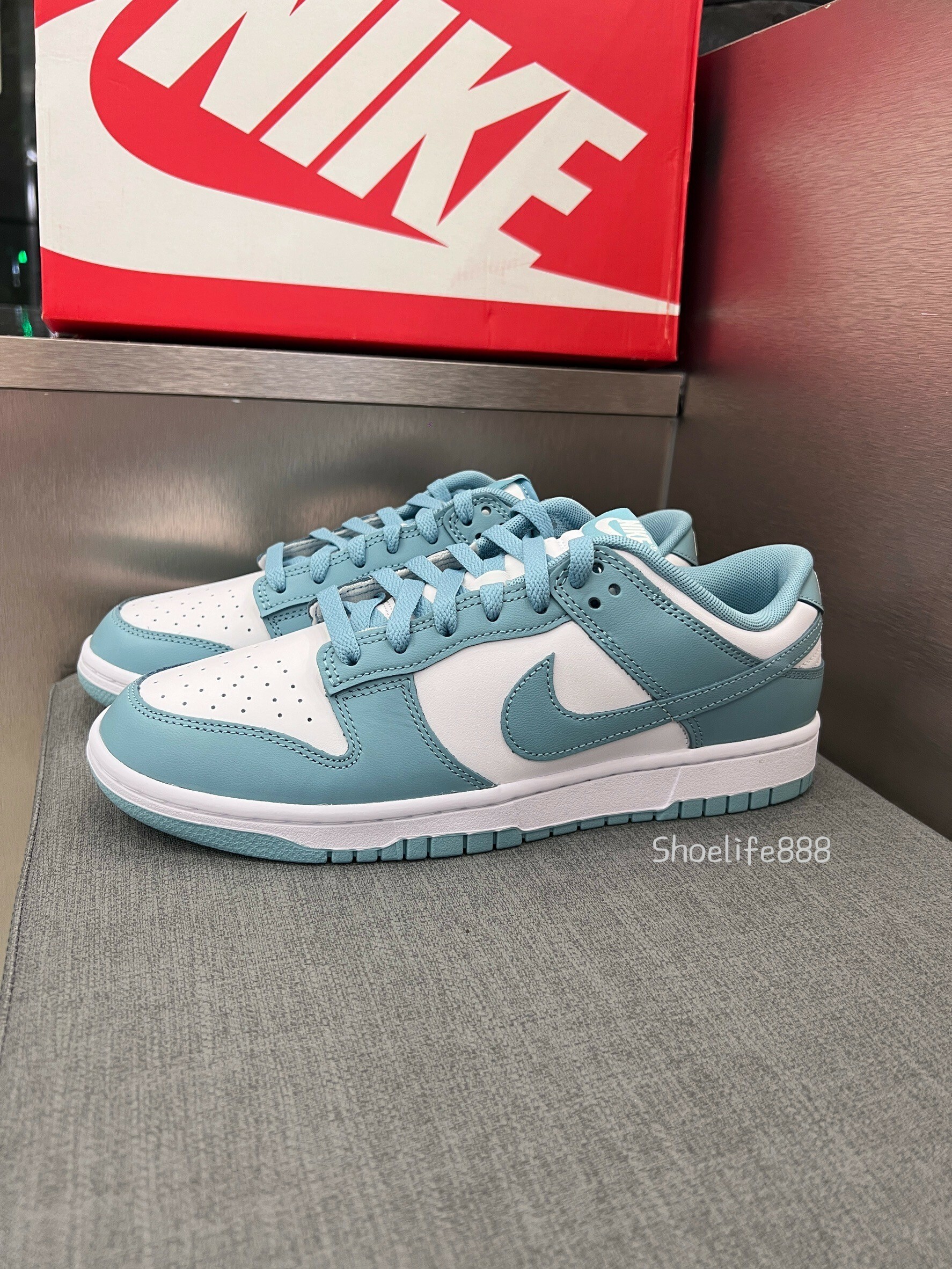 NIKE DUNK霧藍海濱藍 清爽配色 運動 球鞋DV0833-106