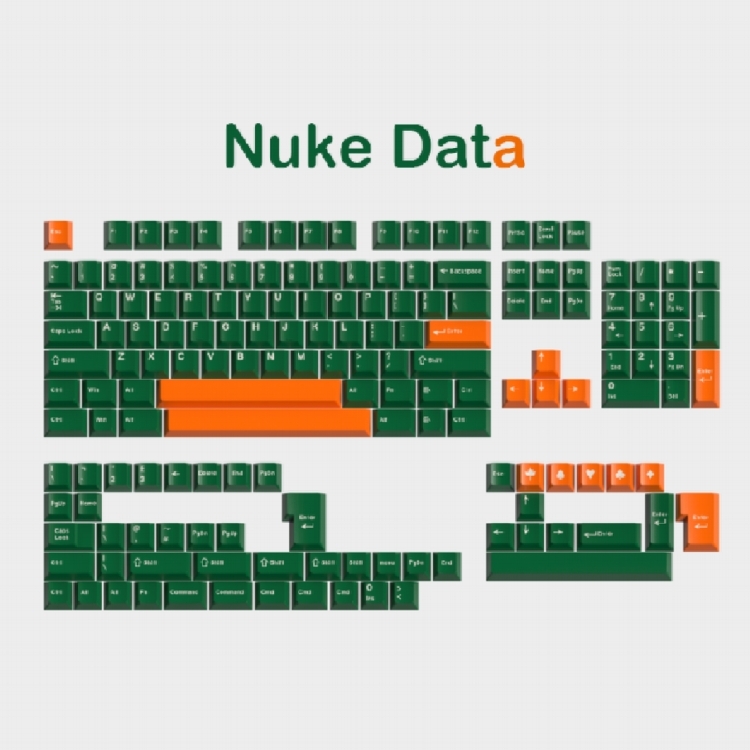 【GMK 風格鍵帽】核子S Nuke Data 二色射出 PBT 鍵帽 Cherry高度 163鍵