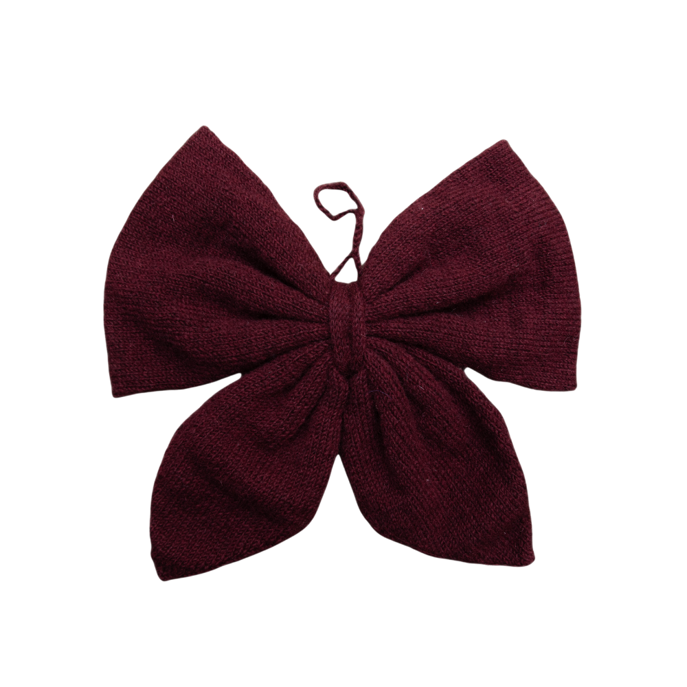 Shirley Bredal - 純手工針織大蝴蝶結 - Grape - Mini Lighters