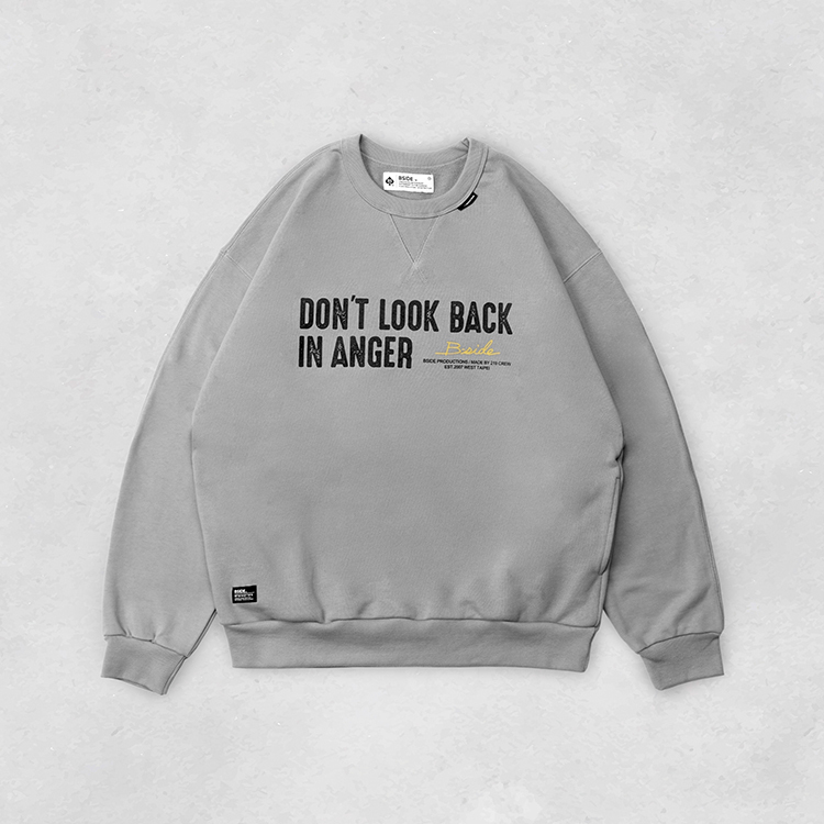 B-SIDE DON'T LOOK BACK IN ANGER SWEATSHIRT Light Sand