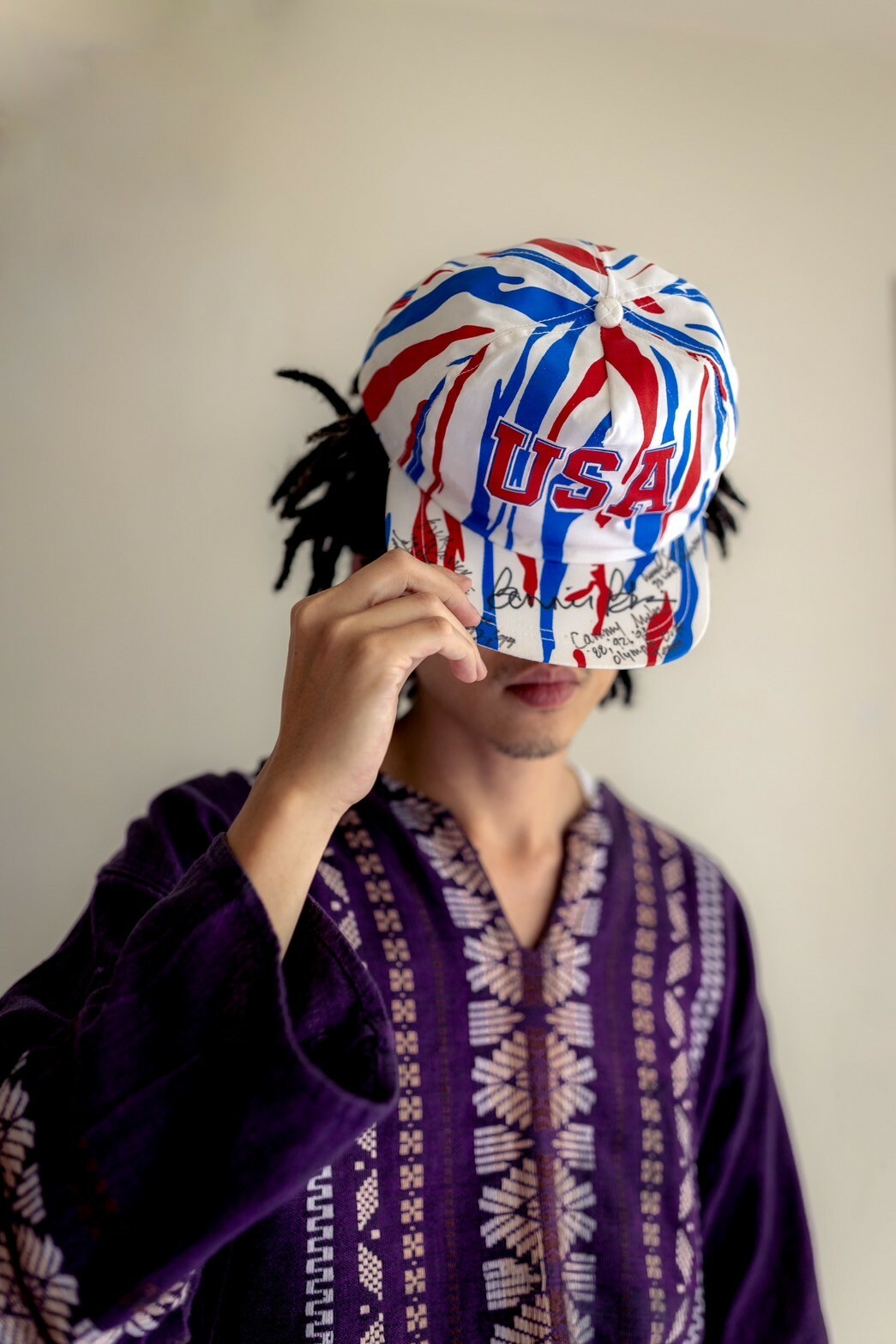 1990's USA Made Olympic Hand-Sign Cap / 美國製 奧林匹克簽名 美國國旗