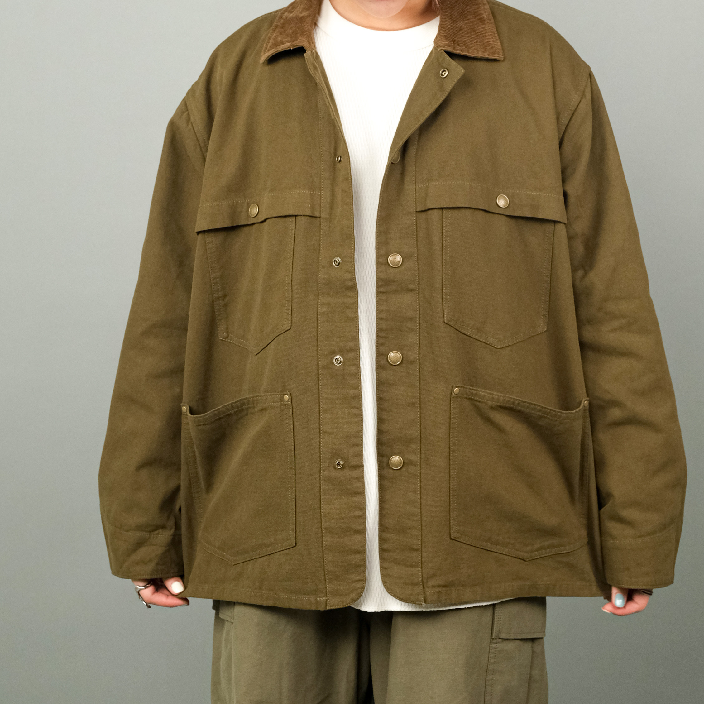 Army Twill Duck Logger Jacket C193 Khaki