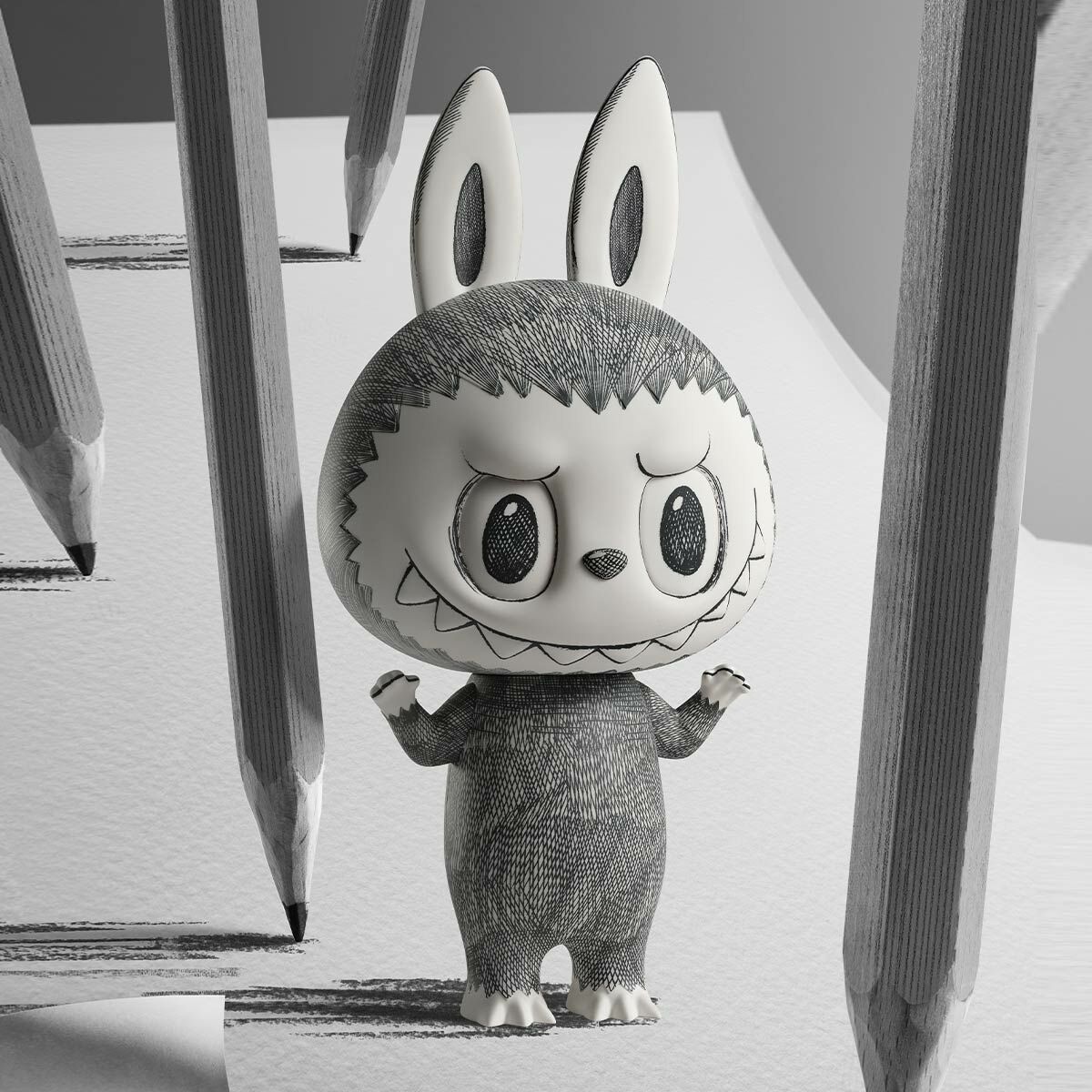 Pop Mart 泡泡瑪特 Mega Labubu 400% 素描