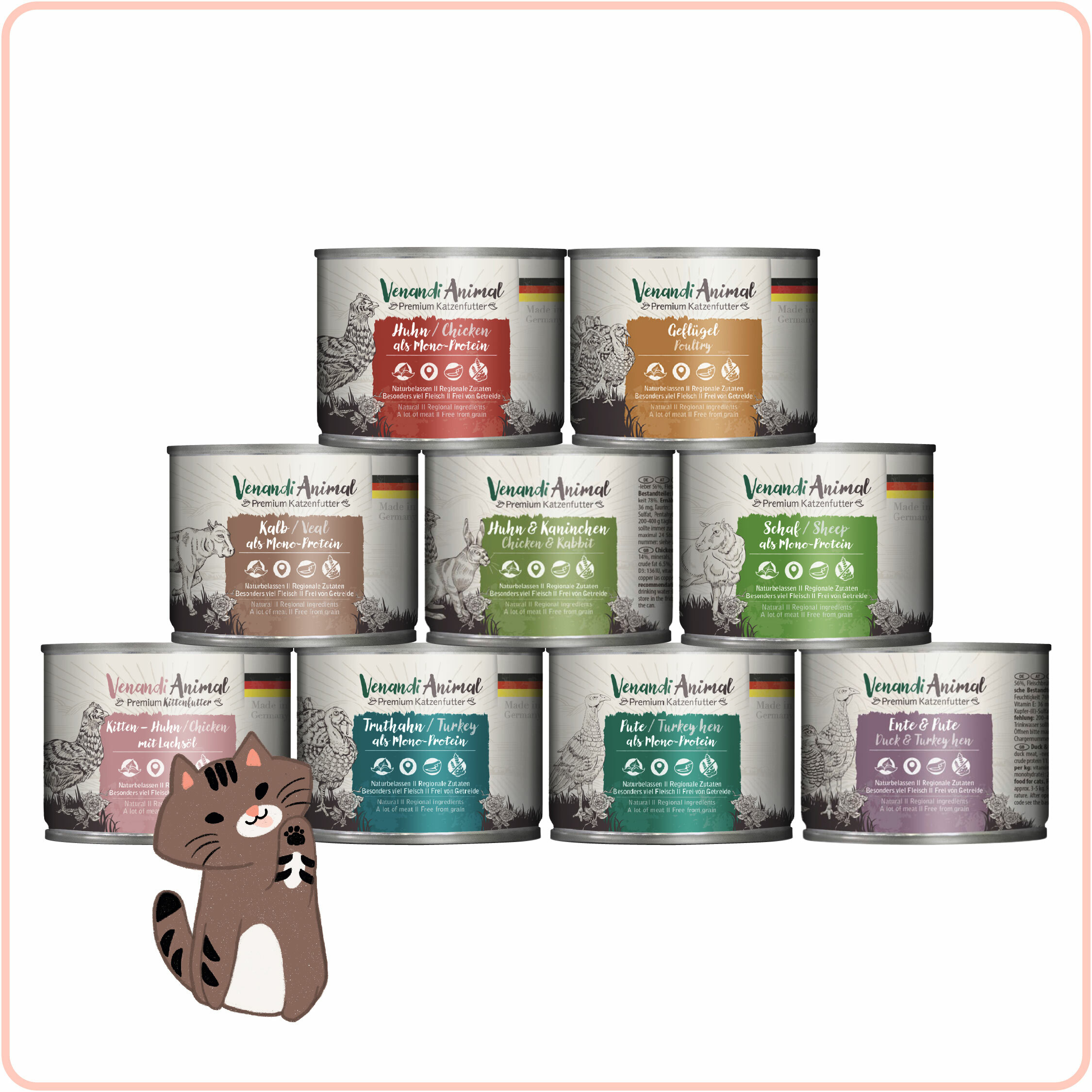 VENANDI ANIMAL Premium Katzenfutter