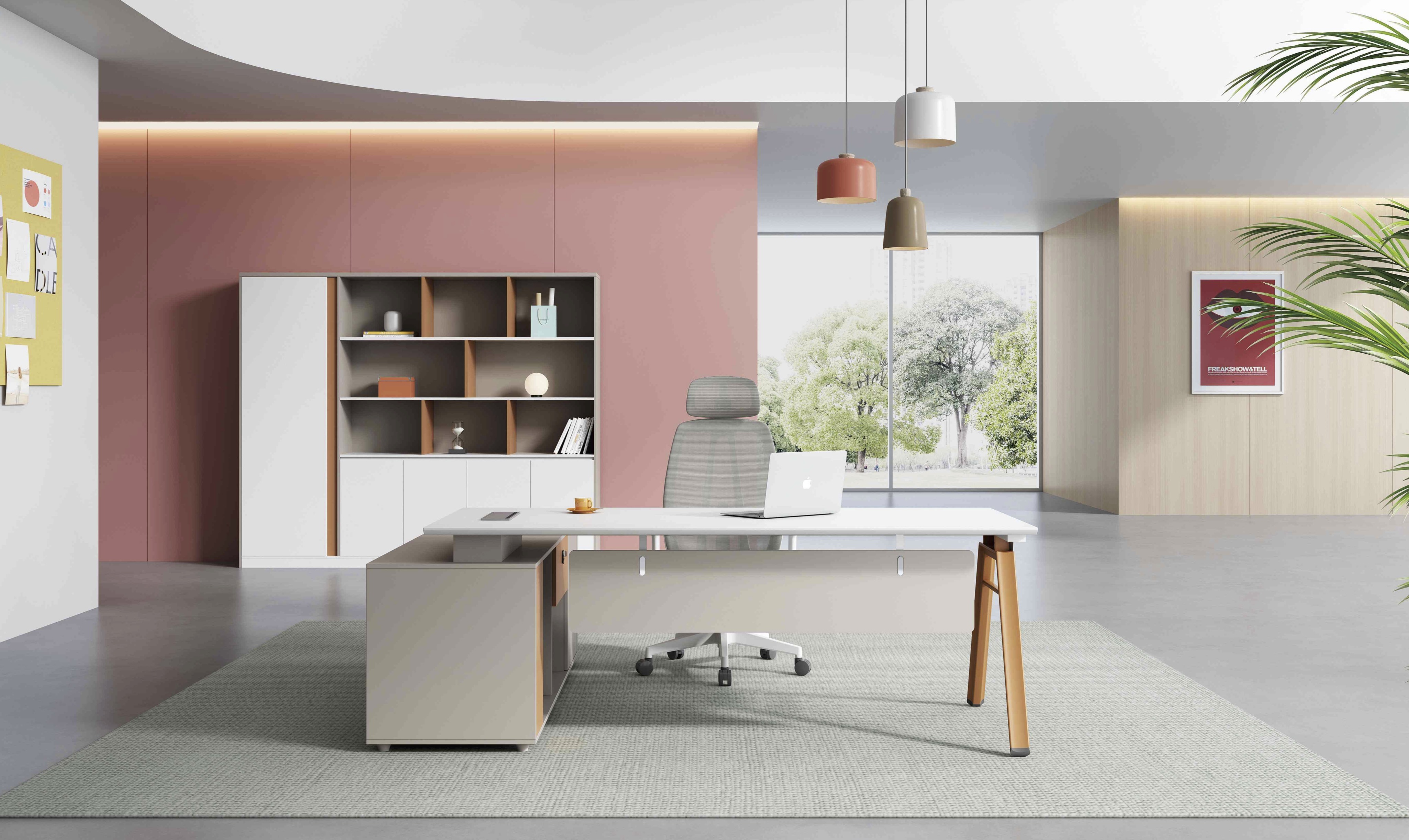 REISEN Morandi Orange Series Executive Office Desk ...