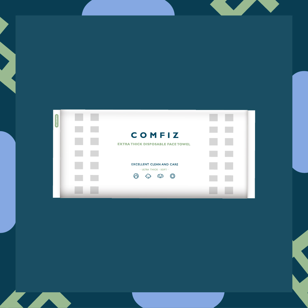 COMFZ康菲 抽取式珍珠紋洗臉巾(加厚型)