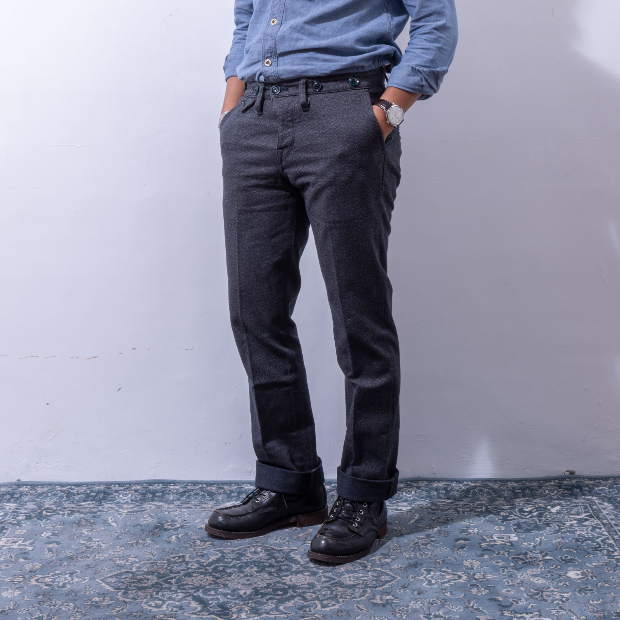 ORGUEIL - 定番三件式 Sack Trousers