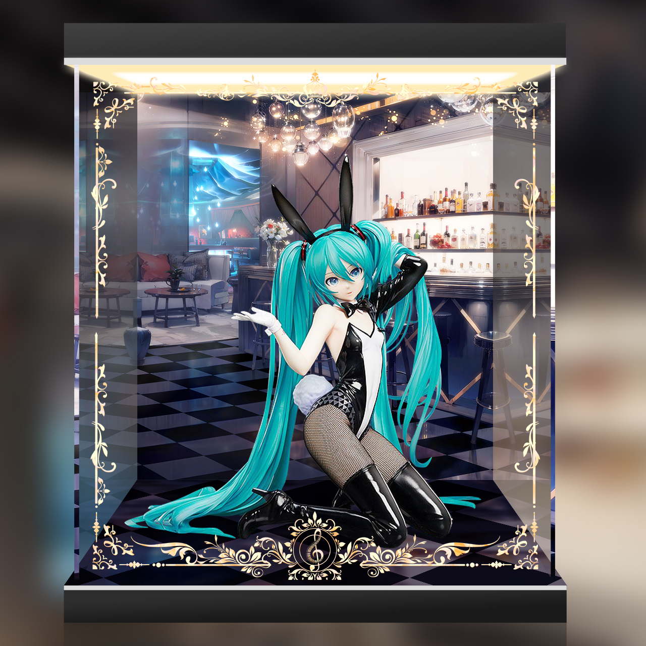 [AOWOBOX] FREEing B-style 初音未來 兔女郎 三目YYB版手辦 主題展示盒