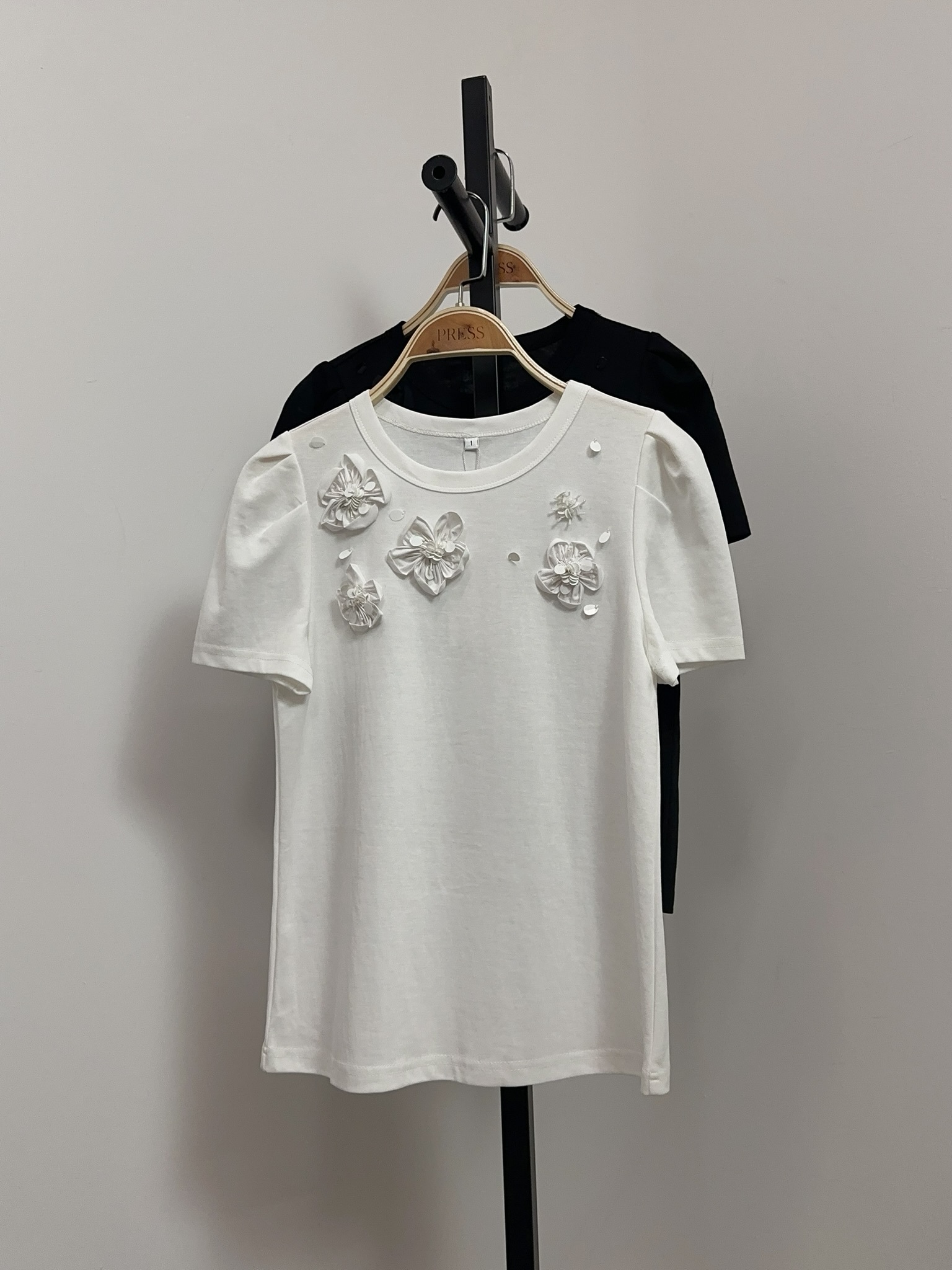 Floral Embellished Top [#31843]