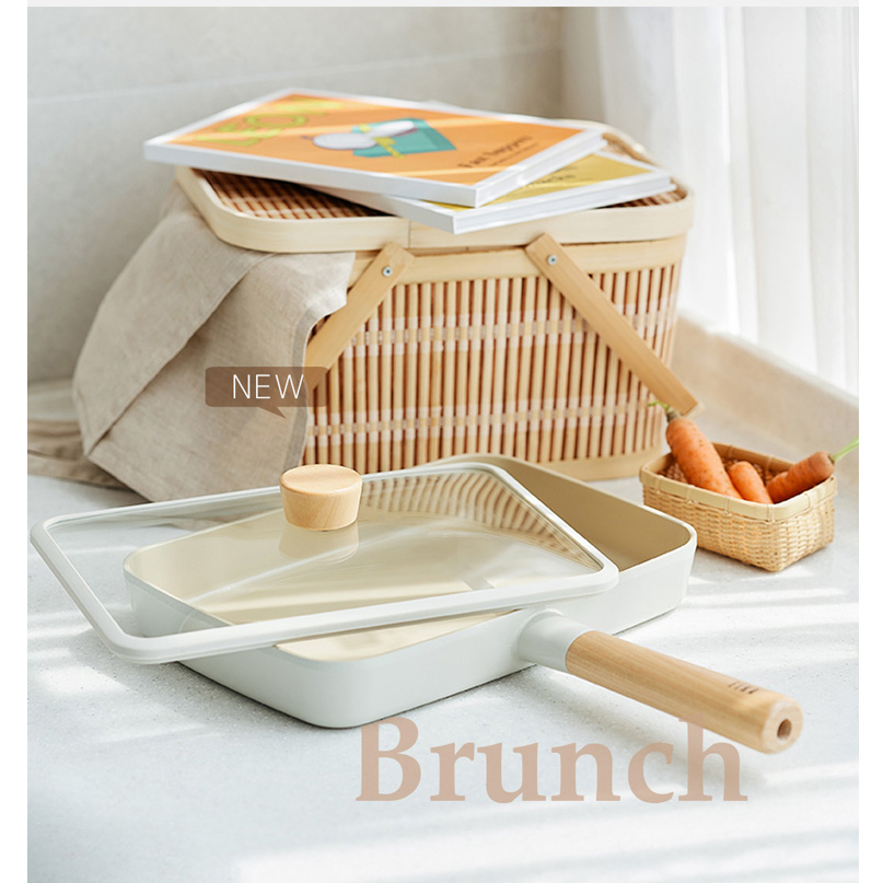 Neoflam - FIKA 29cm Square Brunch Pan (with lid / witho