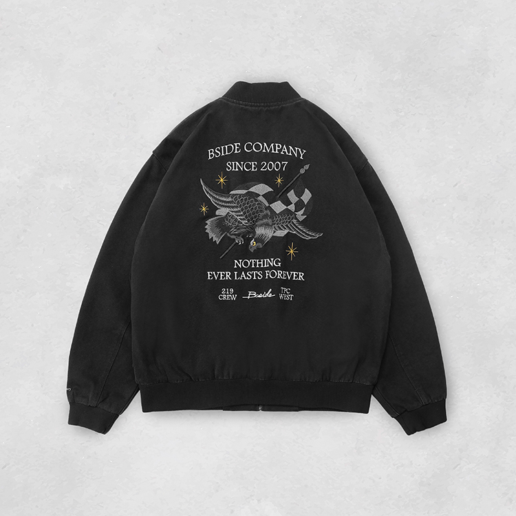 B-SIDE NIGHT HAWK SOUVENIR JACKET Black