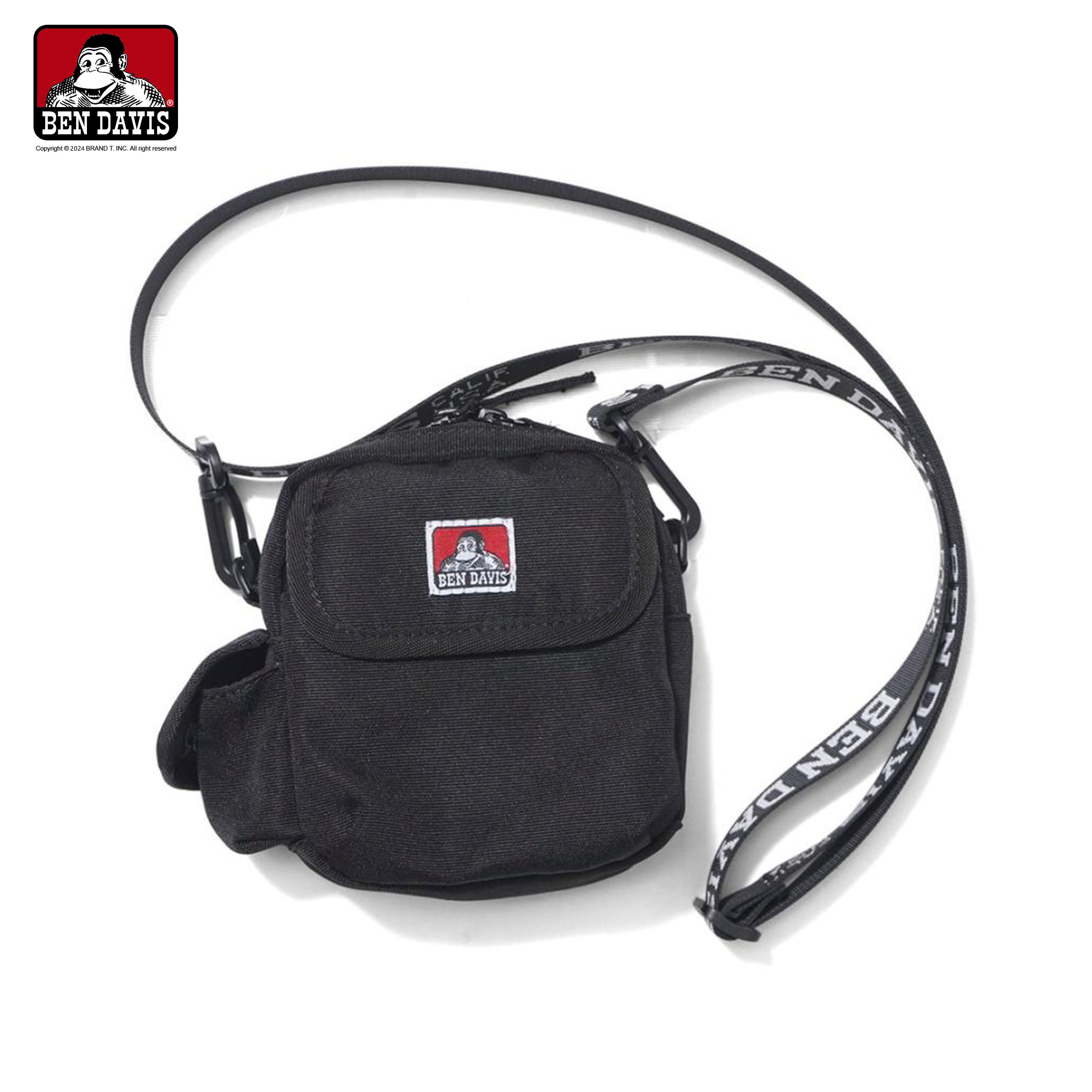 【BEN DAVIS】POCKET SHOULDER BAG 猿人 小LOGO 迷你 口袋 肩背包
